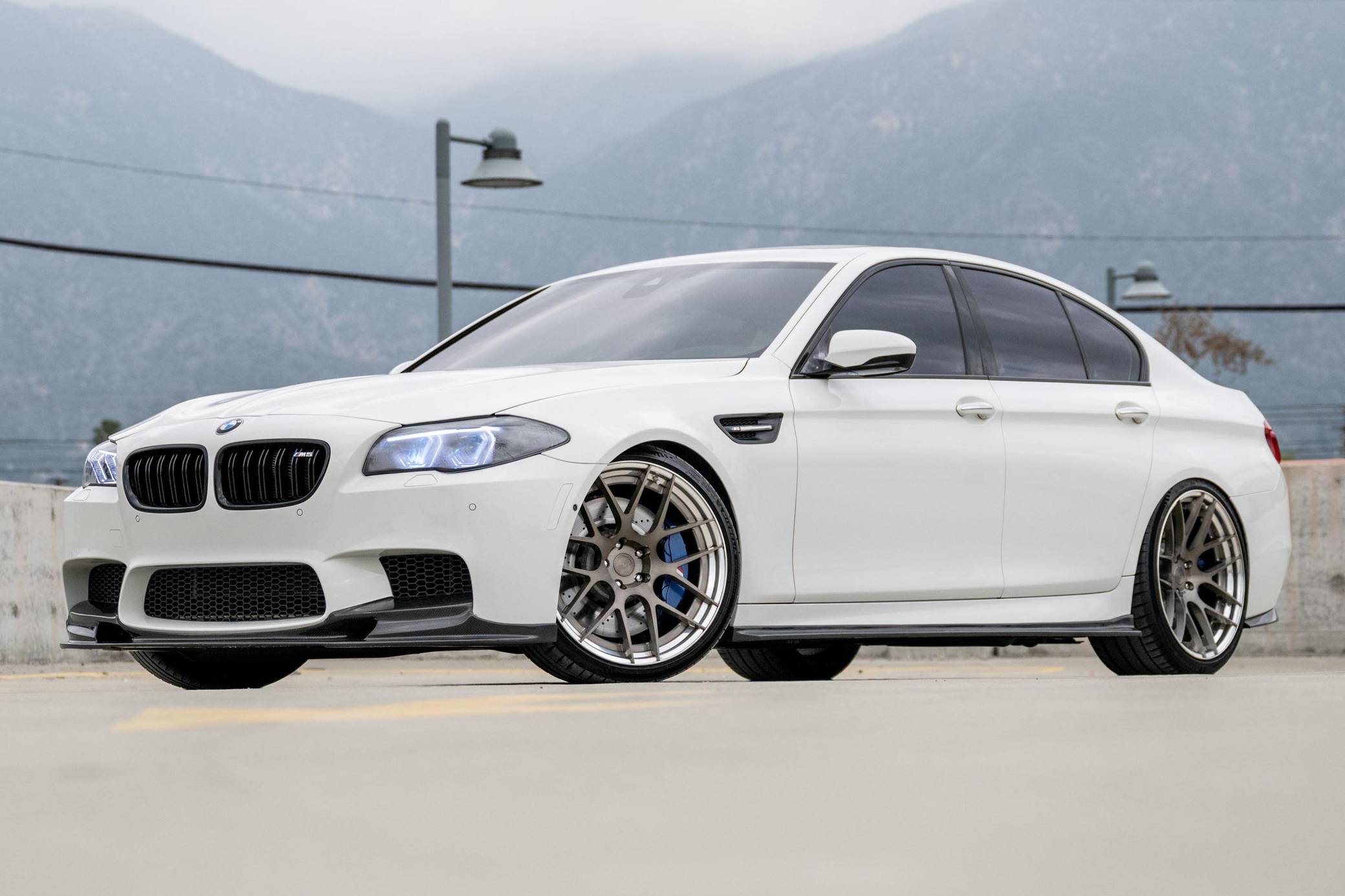 Bmw M5 2013 White BMW M5 Hamann Mi5Sion Sports Car Editorial Image