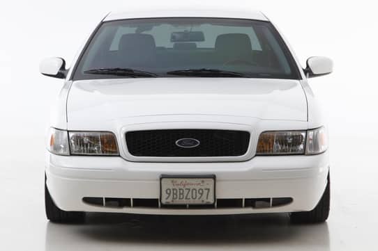 White Ford Crown Victoria